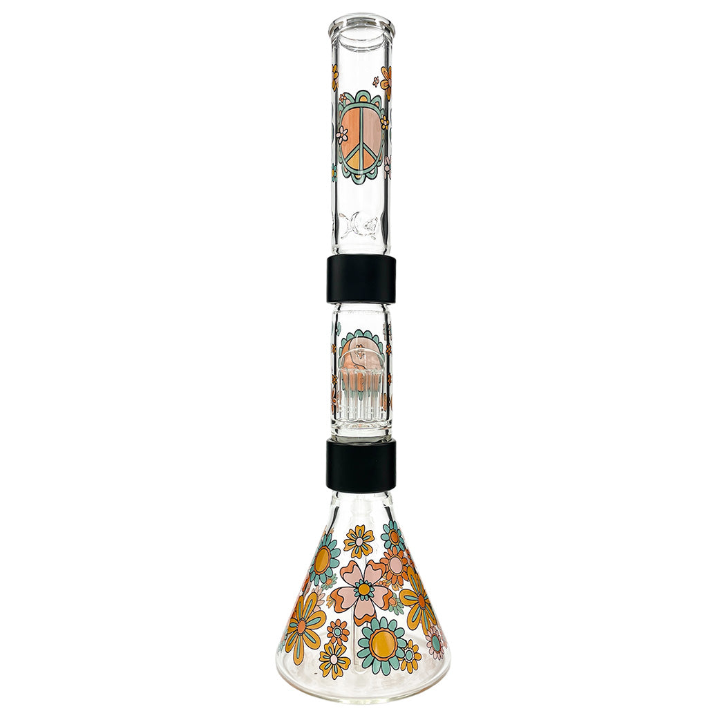 Prism Water Pipes | Flower Power Beaker Double Stack