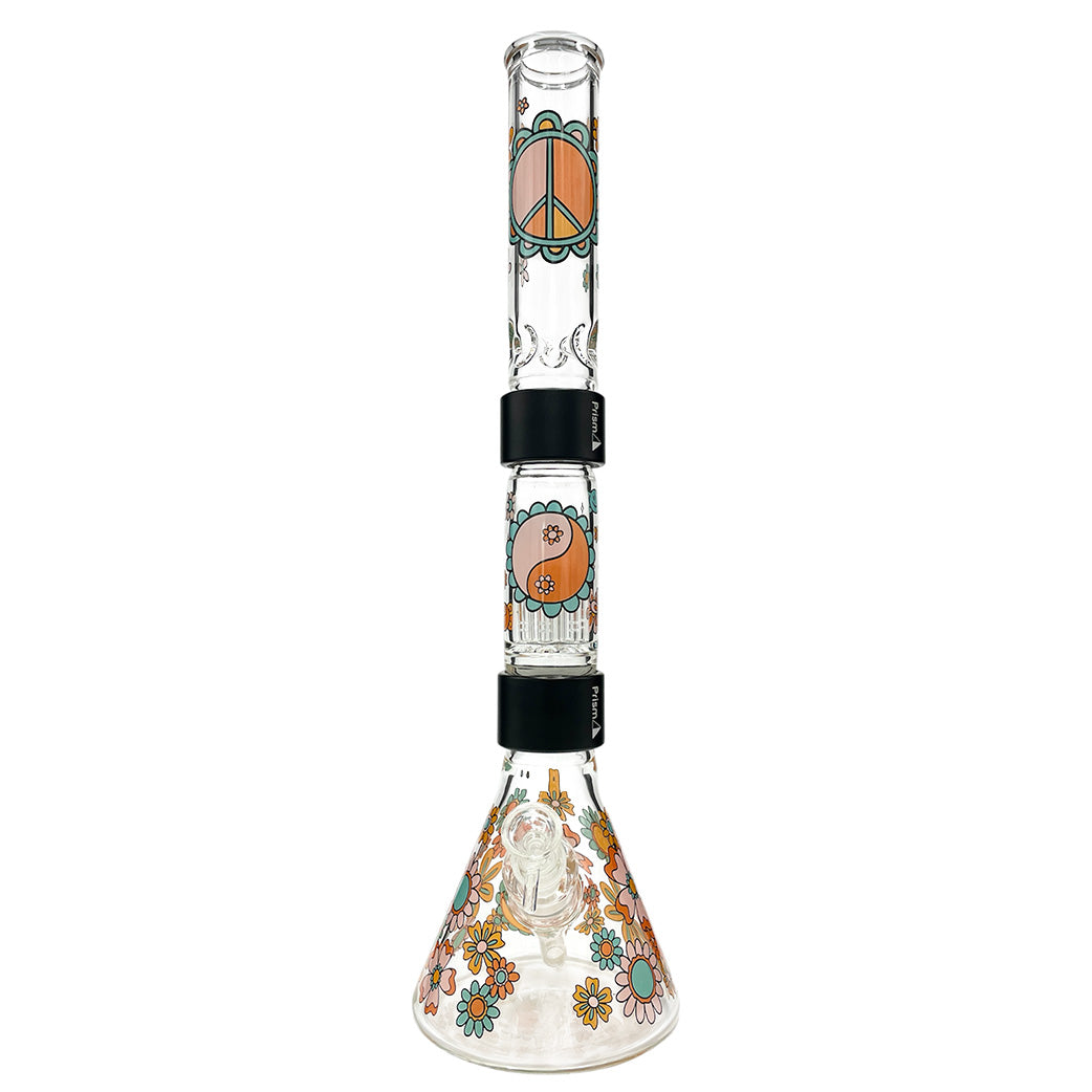 Prism Water Pipes | Flower Power Beaker Double Stack