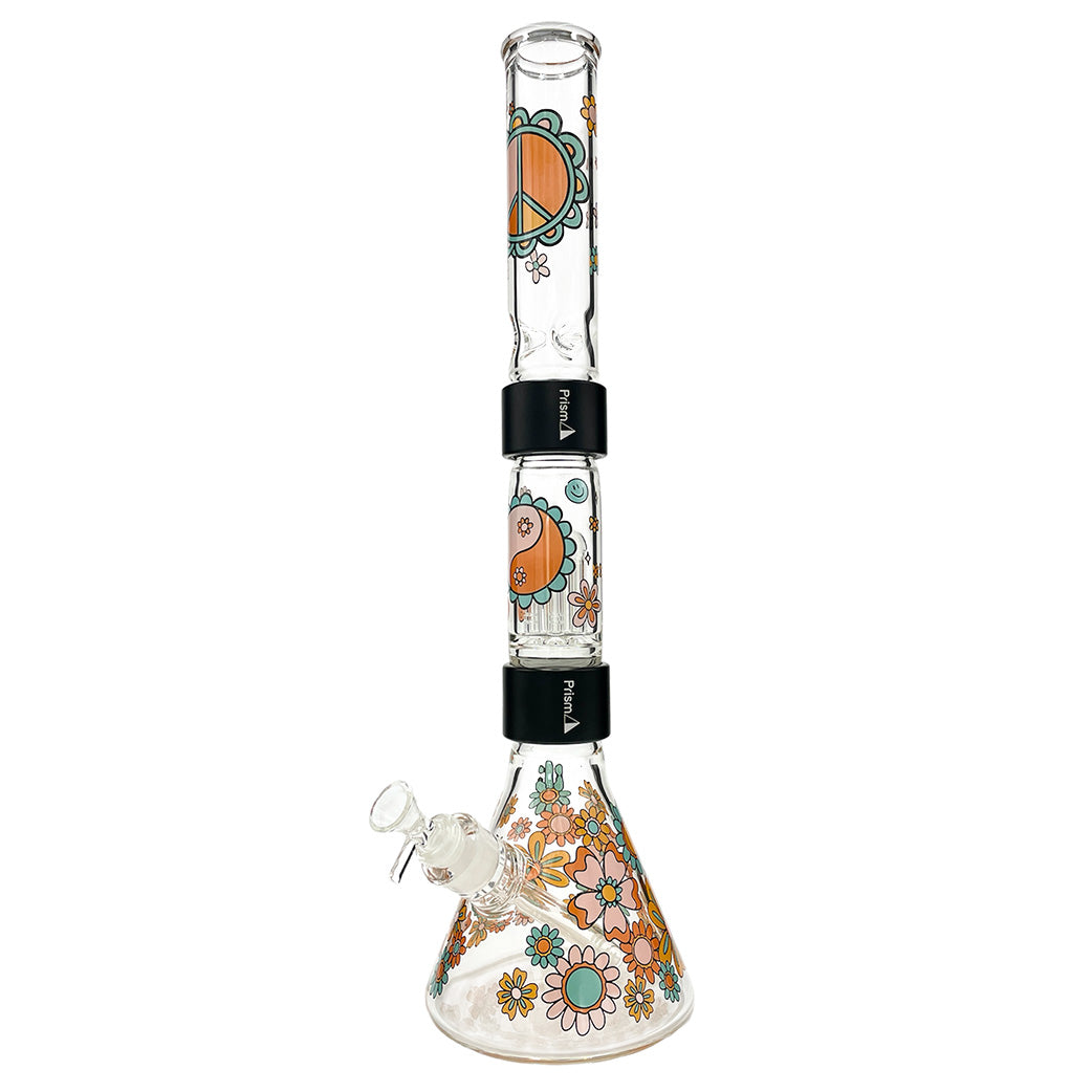 Prism Water Pipes | Flower Power Beaker Double Stack