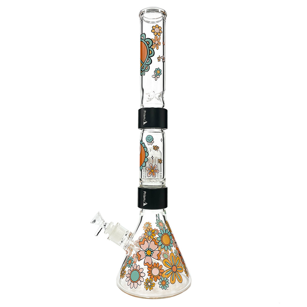 Prism Water Pipes | Flower Power Beaker Double Stack